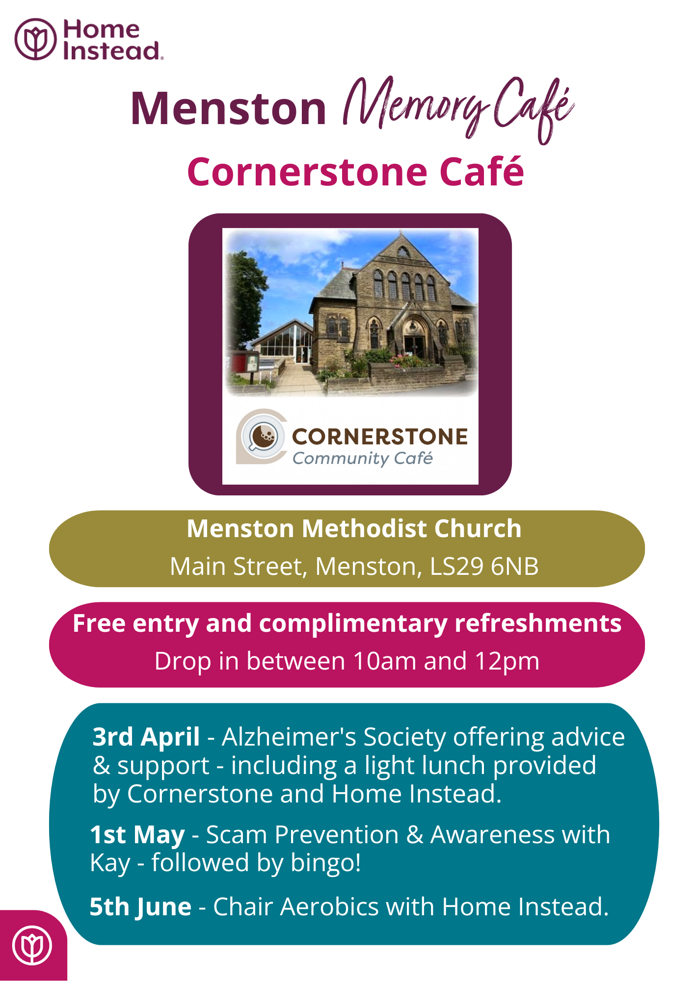 Memory Cafe - Menston Methodist Church